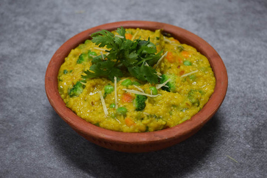 Barnyard Millet Khichdi with Masoor Dal